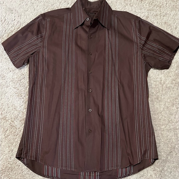 7 Diamonds | Shirts | 7 Diamonds Large Brownish Red Short Sleeve Button ...